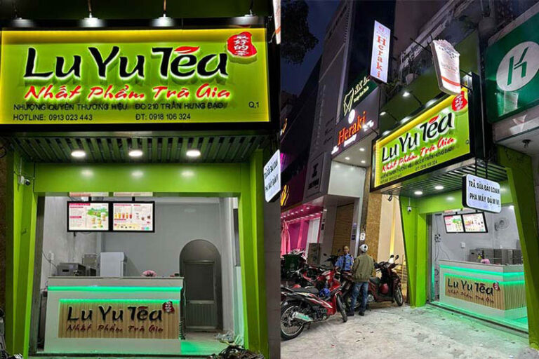 TOP 15+ Mẫu thiết kế quán trà sữa Take Away đẹp "HÚT KHÁCH"
